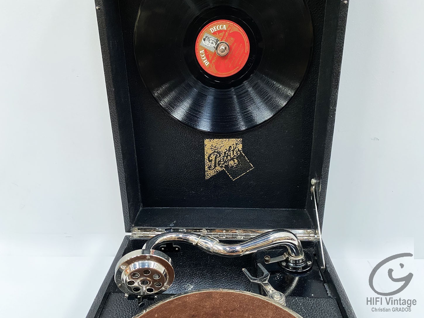 PATHE Gramophone noir